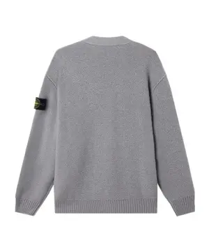 Stone Island Loose-fit V-neck Cardigan With Pockets - Ashes