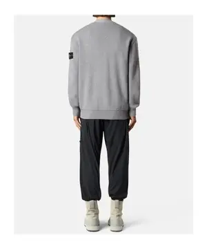 Stone Island Loose-fit V-neck Cardigan With Pockets - Ashes