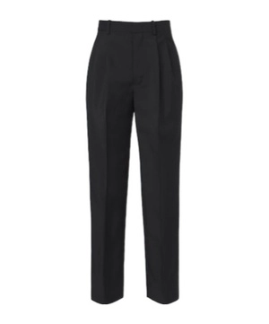 JIL SANDER Pleated Wool And Mohair Straight Pants - Black
