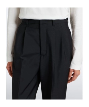 JIL SANDER Pleated Wool And Mohair Straight Leg Trousers