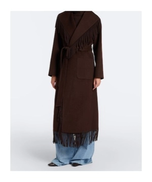 Simkhai Fringed Wool-blend Coat