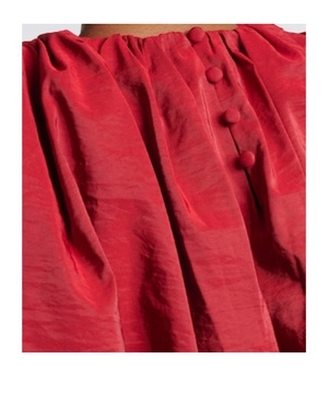 Magda Butrym Silk-blend Taffeta Crop Top - Red