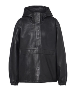 RÓHE Hooded Oversized Leather Jacket