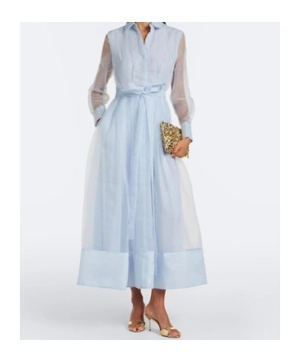 Simkhai Montgomery Shirt Dress - Blue