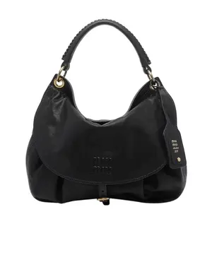 Miu Miu Flap Handbag - Black