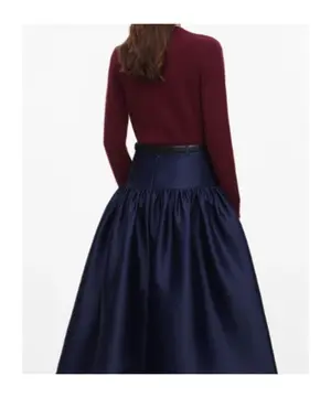 SELF-PORTRAIT Burgundy Flower Wool Jumper