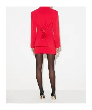 Elisabetta Franchi Lightweight Crêpe Jacket With Criss-cross Lacing