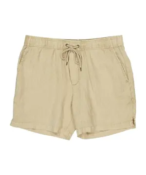 JAMES PERSE Drawstring Linen Shorts - Light Khaki