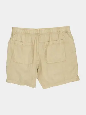 JAMES PERSE Drawstring Linen Shorts