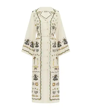 ALEMAIS Long-sleeved Dress - White