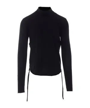 ANN DEMEULEMEESTER Lenart Mock-neck T-shirt - Black