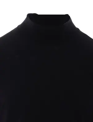ANN DEMEULEMEESTER Lenart Mock-neck T-shirt - Black