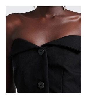 Magda Butrym Peplum Cotton Bustier Top