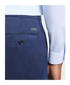 FAY Slim Fit Trousers In Cotton Gabardine