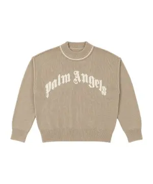 Palm Angels Long-sleeve Knit Top - Brown