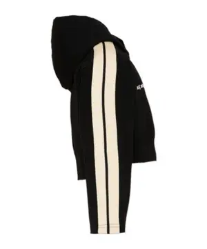 Palm Angels Long Sleeve Cropped Hoodie