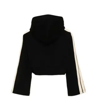 Palm Angels Long Sleeve Cropped Hoodie