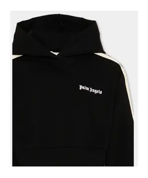 Palm Angels Long Sleeve Cropped Hoodie
