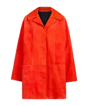 Alaïa A-line Suede Goatskin Coat