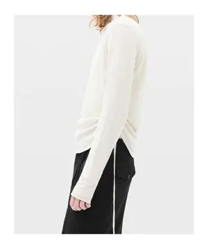 ANN DEMEULEMEESTER Lenart Mock-neck Long-sleeve Top - Ivory