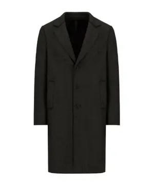 Harris Wharf London Overcoat Jacquard Wool