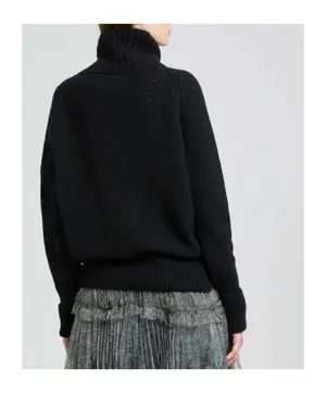 Ermanno Scervino Oversized Pure Cashmere Turtleneck Sweater