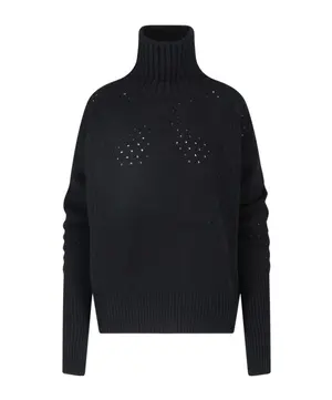 Ermanno Scervino Perforated-knit Roll-neck Sweater - No