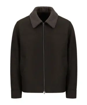 Harris Wharf London Golf Jacket Pressed Wool And Boucl