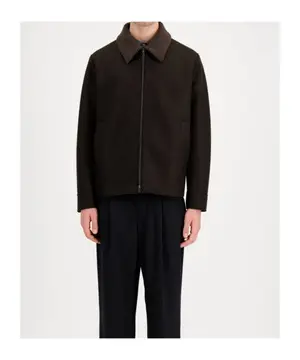 Harris Wharf London Golf Jacket Pressed Wool And Boucl