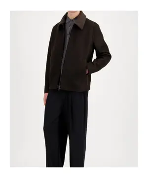 Harris Wharf London Golf Jacket Pressed Wool And Boucl