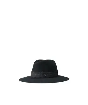 MAISON MICHEL Wool Felt Fedora - Grey