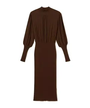 TWINSET Knitted Crepe Maxi Skirt