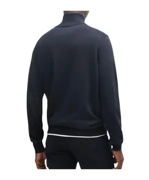 Hugo Boss High Neck Long Sleeve Knitwear With Zip Detail
