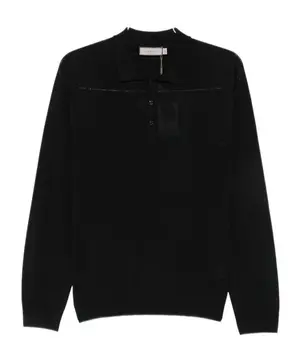 Canali Long-sleeved Sweater - Black