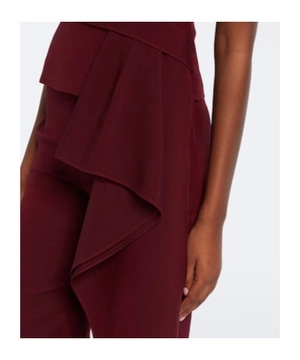 Roland Mouret Draped Wool And Silk Asymmetrical Top