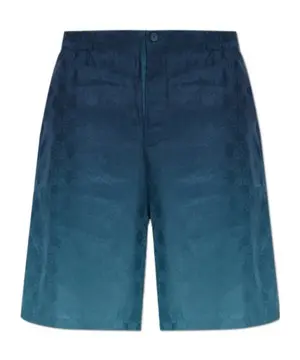 Off-White Elastic-waist Shorts - Navy