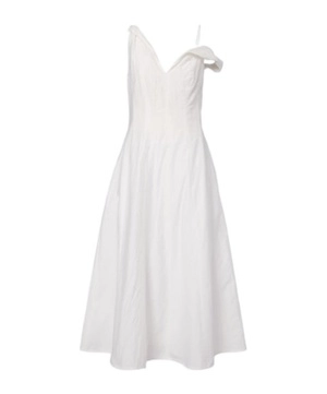 RÓHE Off-shoulder Cotton-blend Midi Dress