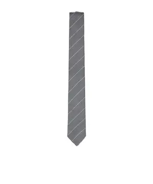 Thom Browne Pinstripe-pattern Rwb-stripe Tie