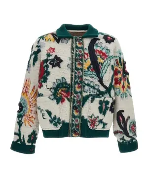 Sacai Floral-patterned Sweater - Multi-color
