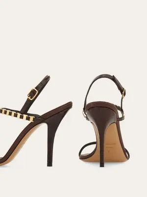 FERRAGAMO Vara Chain T-strap Sandals