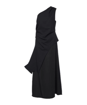 RÓHE Layered One-shoulder Dress - Black