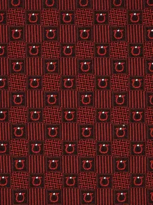 FERRAGAMO Gancini Jacquard Neck Tie