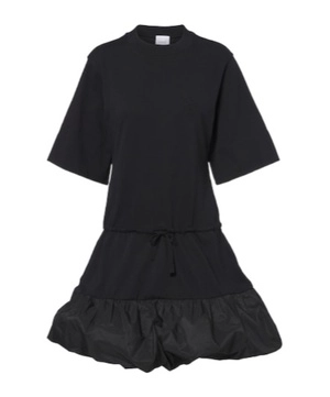 PATOU Faille-trimmed Cotton Minidress