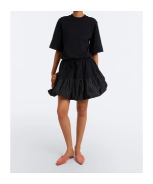 PATOU Faille-trimmed Cotton Minidress