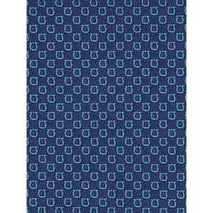 FERRAGAMO Micro Gancini Print Silk Jacquard Neck Tie