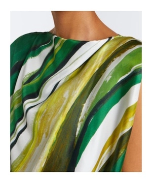Christopher Esber Belted Printed Silk Minidress
