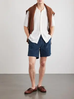 CORRIDOR Wide-leg Corduroy Shorts