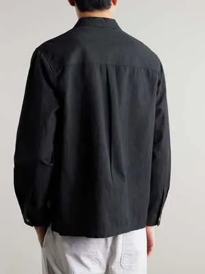 Folk Patch Linen And Cotton-blend Overshirt