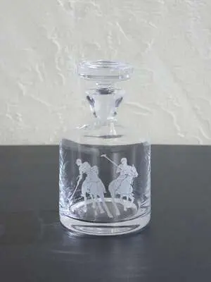 Ralph Lauren Garret Engraved Crystal Decanter - Clear