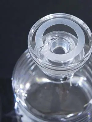 Ralph Lauren Garret Engraved Crystal Decanter - Clear
